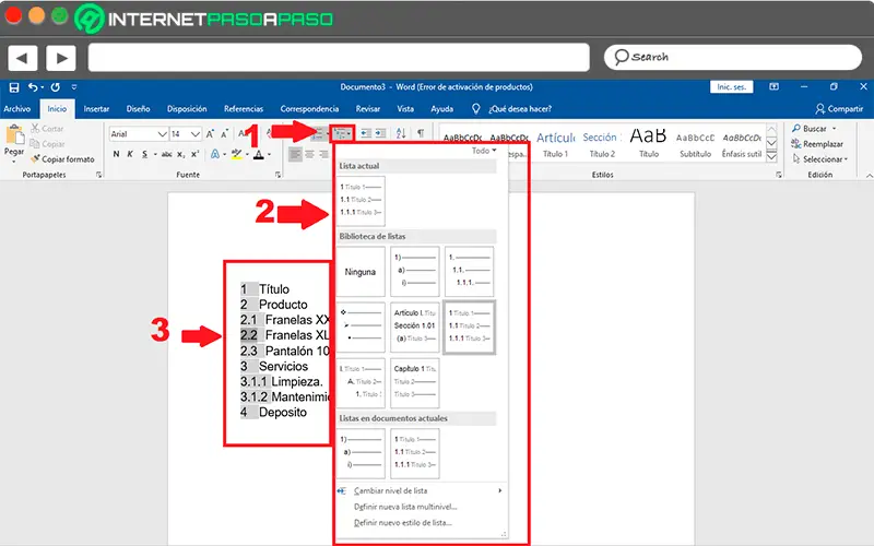 Lijsten met meerdere niveaus in Word Wat zijn ze, waarvoor worden ze ...