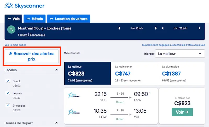 Comment trouver des vols pas chers avec SkyScanner - Informatique Mania