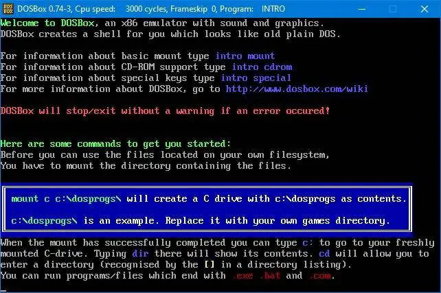 Get back to using MS-DOS programs and games on your PC with DOSBox
