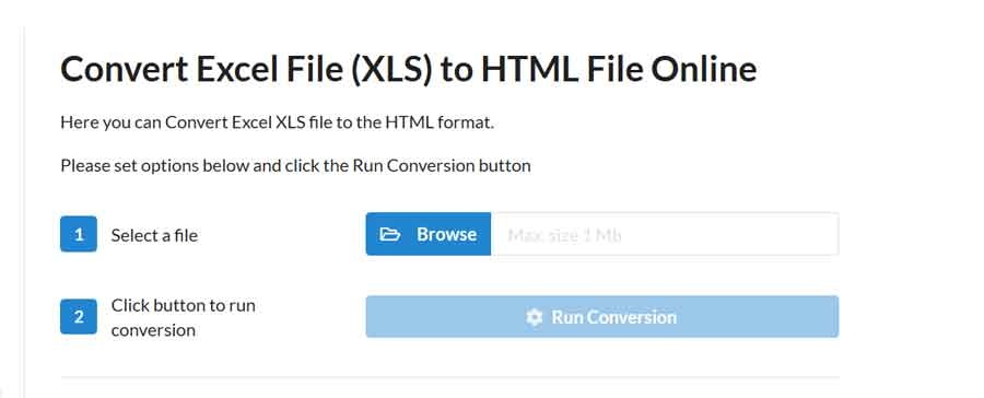 How to convert the spreadsheets we create in Excel to HTML files