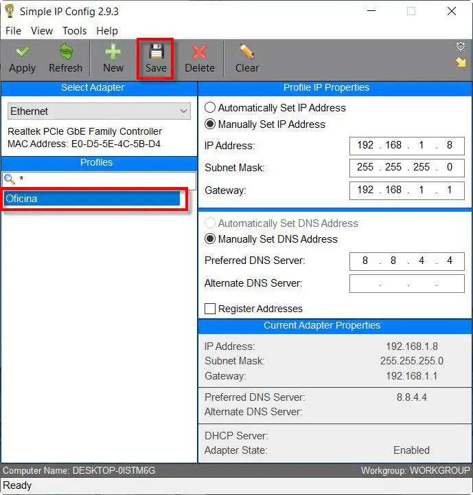Gérez vos paramètres réseau sous Windows avec Simple IP Config ...